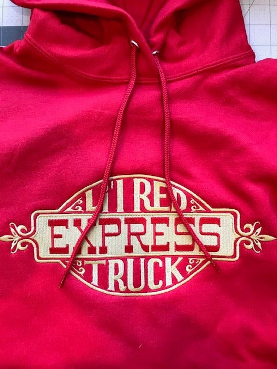 Embroidered Li'l Red Express HOODIE - Etsy