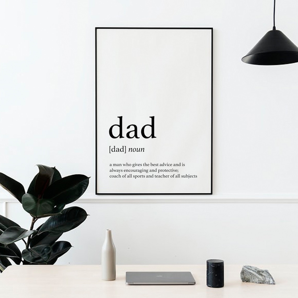 Father Dictionary Print, Dad Definition Wall Art Printable, Father's ...