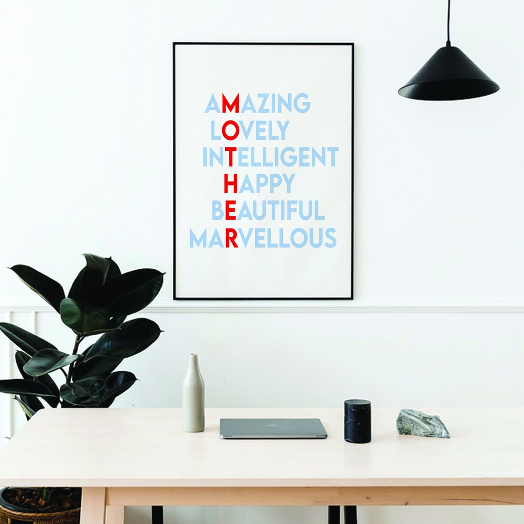 Mother Definition Print, Wall Art Printable Dictionary, Mother's Day ...