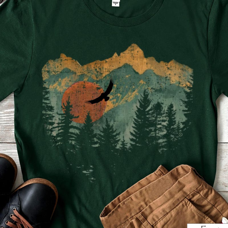 Outdoors Graphic Tshirts - Etsy