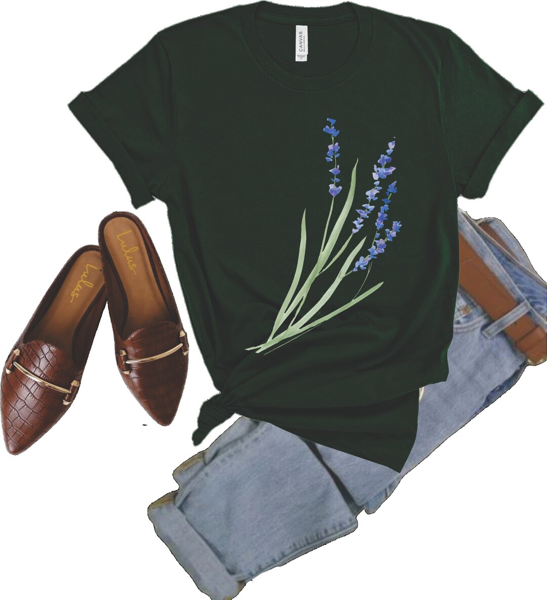 Lavender Botanical Tee, Vintage Shirt, Wildflower Shirt ,flower T Shirt ...