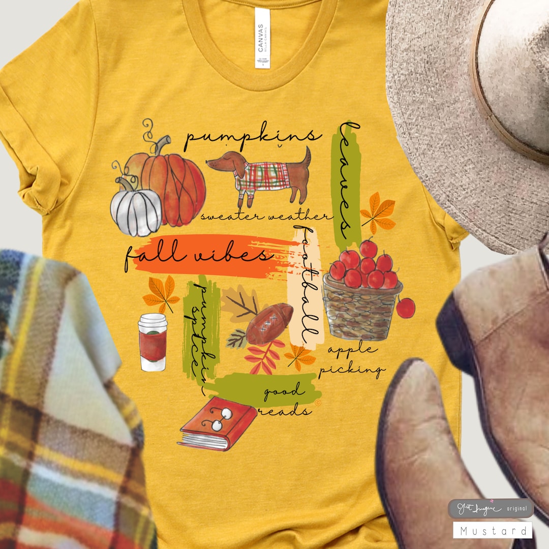 Fall Vibes ~ Fall, Autumn, Holiday, Seasonal Shirt, Thanksgiving,women ...