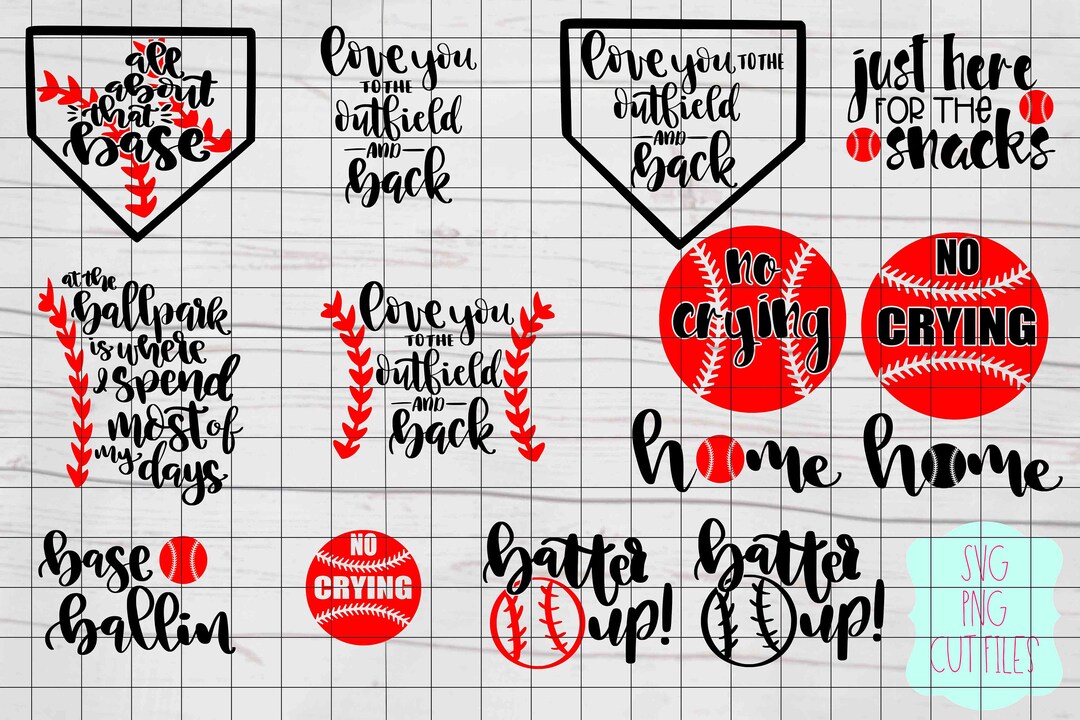 97 Baseball Softball Fastpitch SVG PNG Cut File Designs Mega Bundle - Etsy