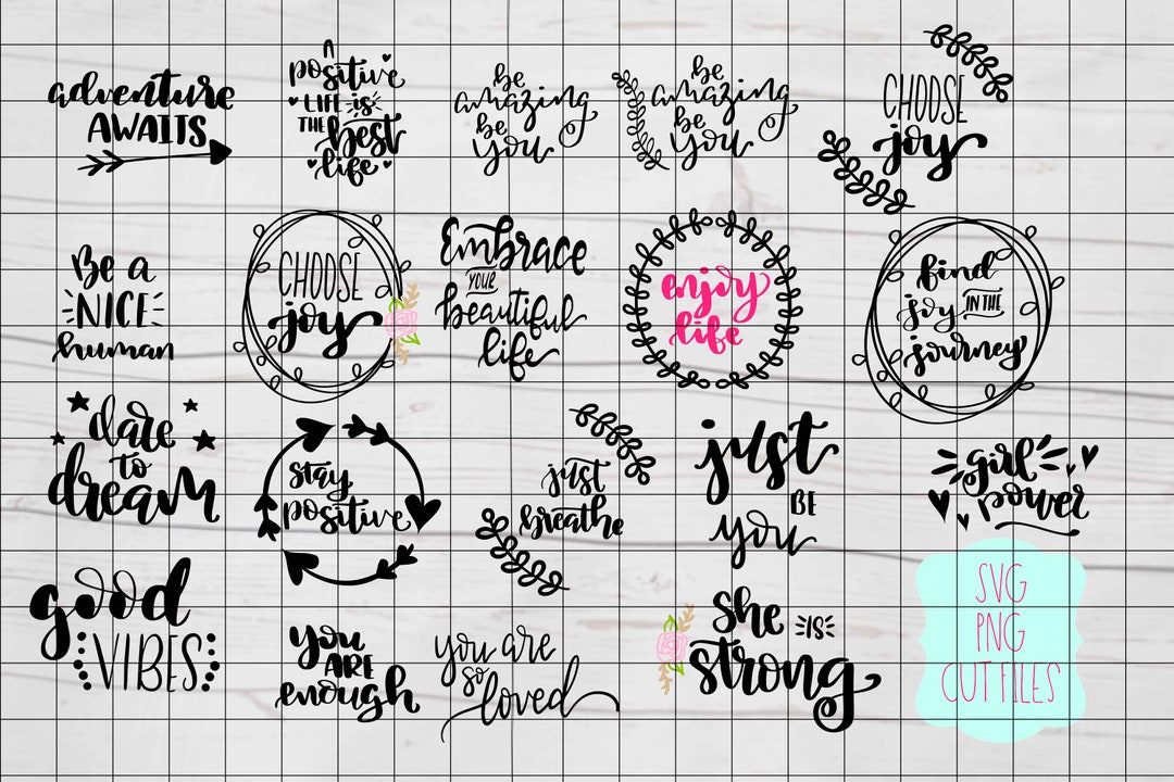 60 Encouraging and Empowering SVG PNG Cut Files - Etsy