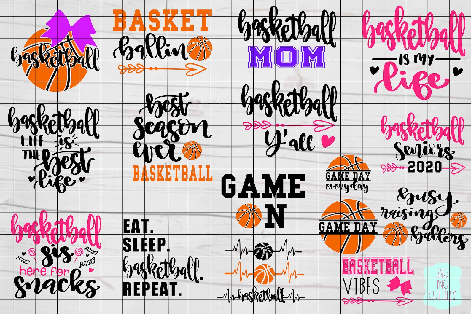 71 Basketball SVG PNG Files Design Bundle | Etsy