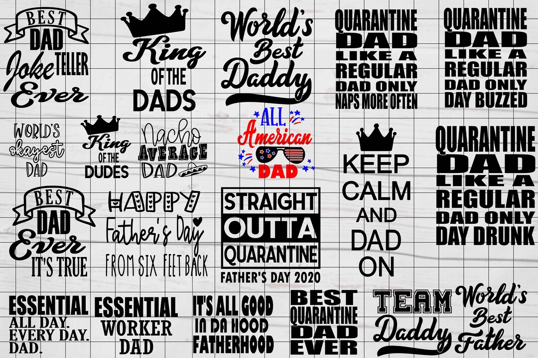 70 Father's and Dad Gifts and Funny Sayings Bundle Dad Gift Beards SVG ...