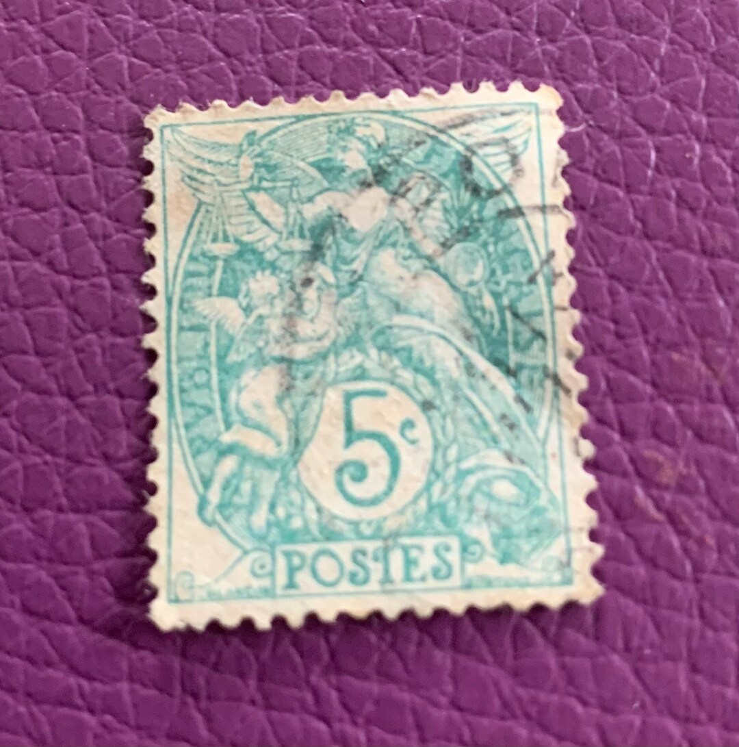Vintage 5 Cent French Stamp - Etsy