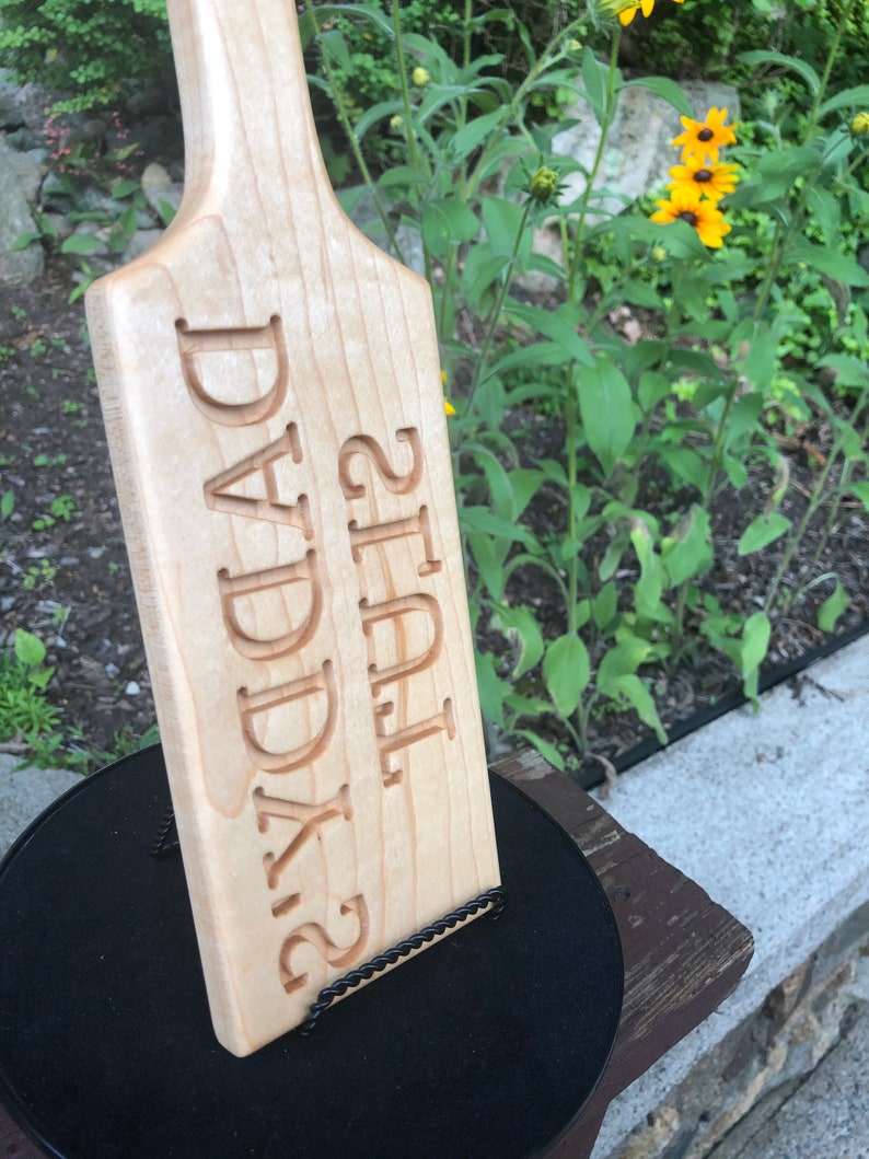 Wood Spanking Paddle Daddys Slut Bdsm Etsy Uk