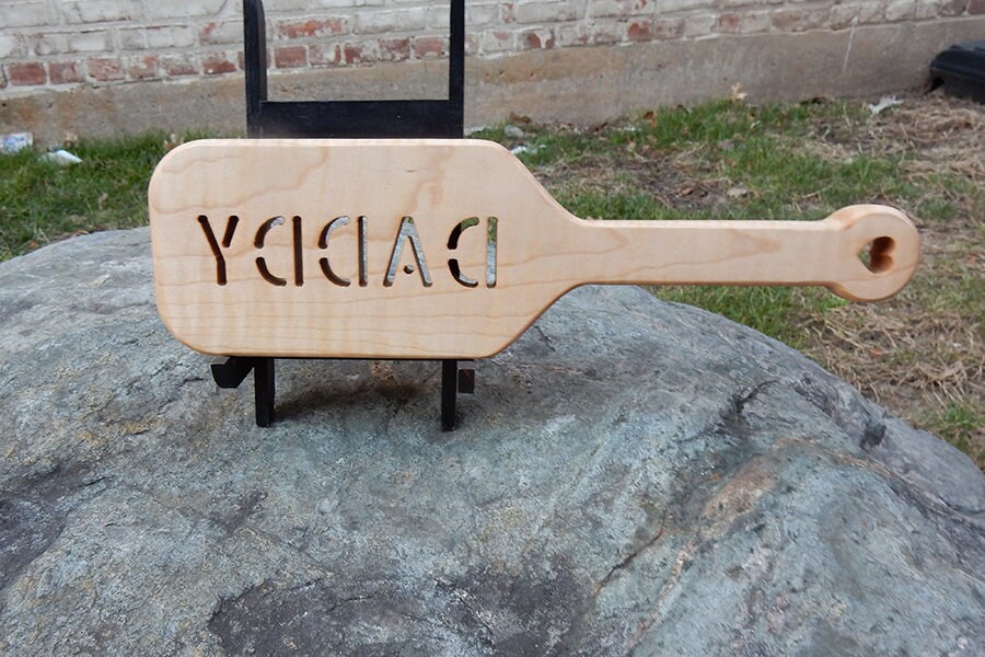 Wood Spanking Paddle Daddy Bdsm Etsy
