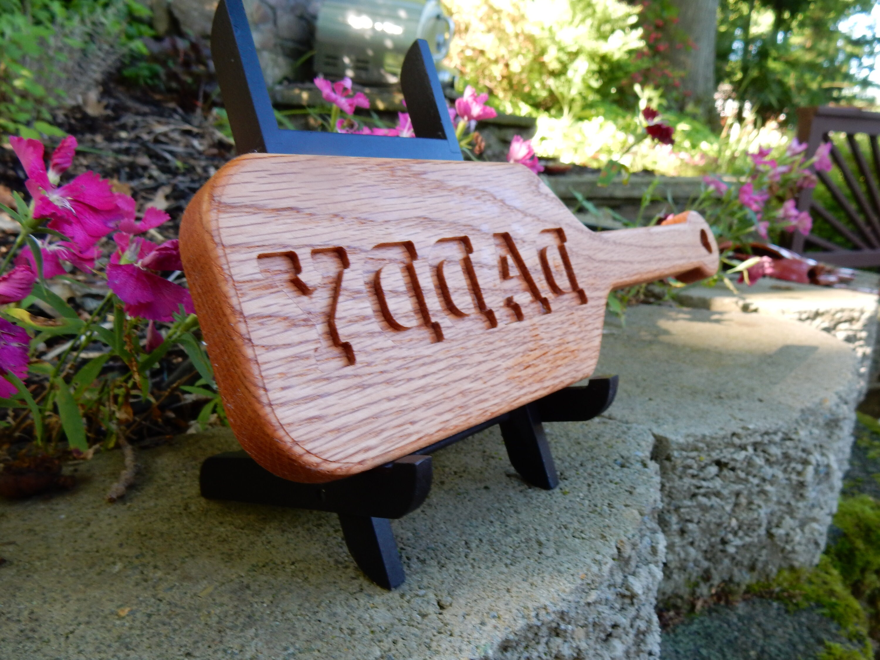 Wood Spanking Paddle Bdsm 3 5 Inches By 12 Inches Daddy Mirror Etsy