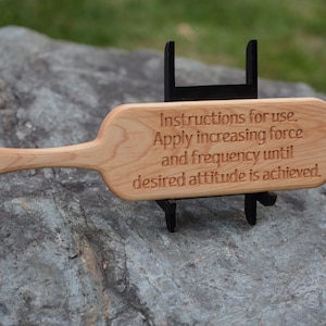 Wood Spanking Paddle Attitude Adjustment With Instructions - Etsy