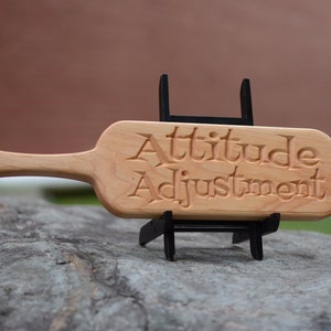 Wood Spanking Paddle Attitude Adjustment With Instructions - Etsy