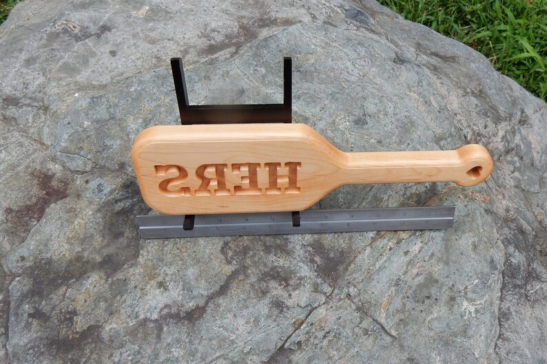 Wood Spanking Paddle Bdsm 35 Inches By 12 Inches Hers Mirror Etsy