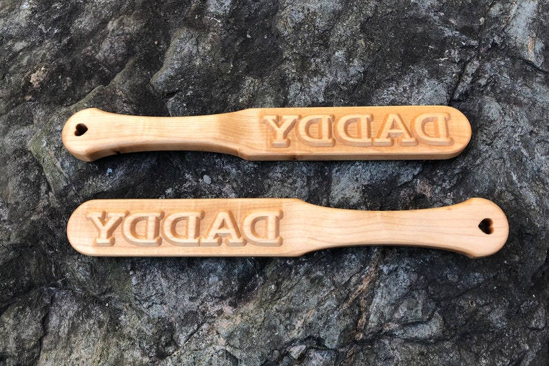 Wood Spanking Paddle Daddy Raised Lettering Bdsm Etsy Sweden