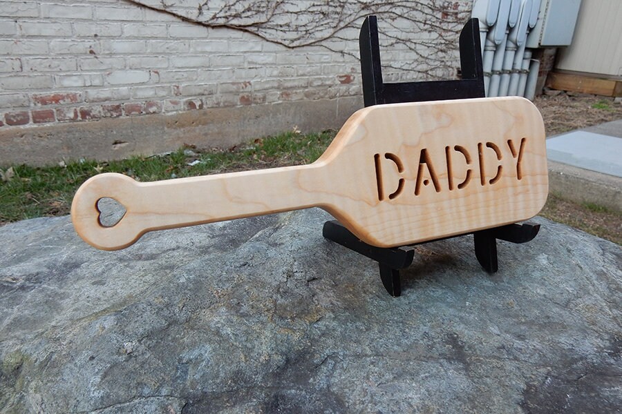 Wood Spanking Paddle Daddy Bdsm Etsy