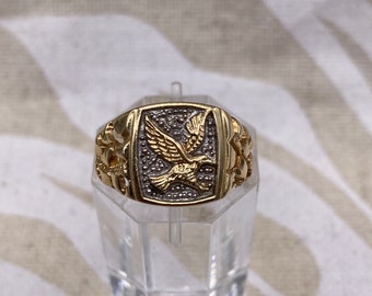 Eagle Gold Ring - Etsy