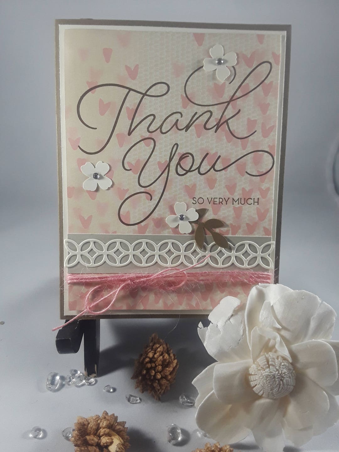 Handmade Thank You Card - Etsy