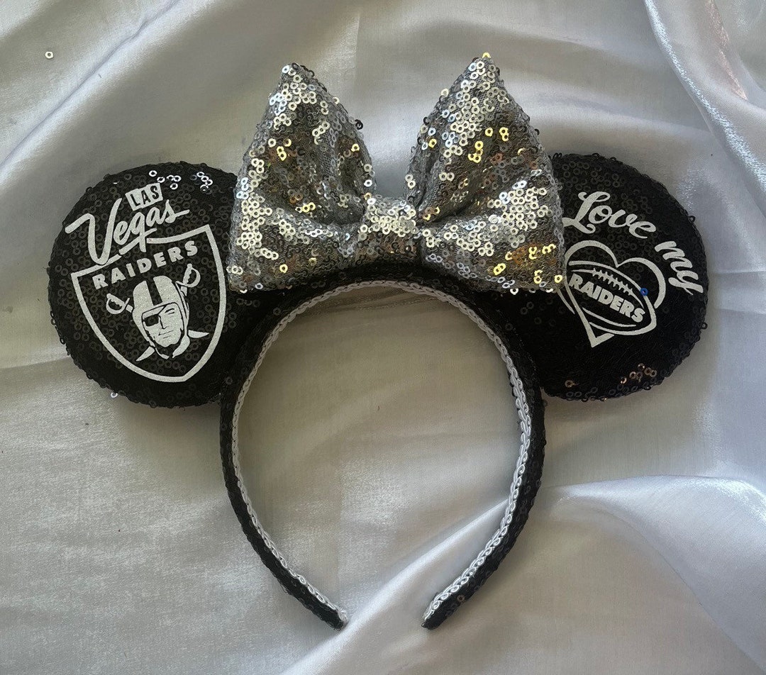 Las Vegas Raiders Sequins Ears - Etsy