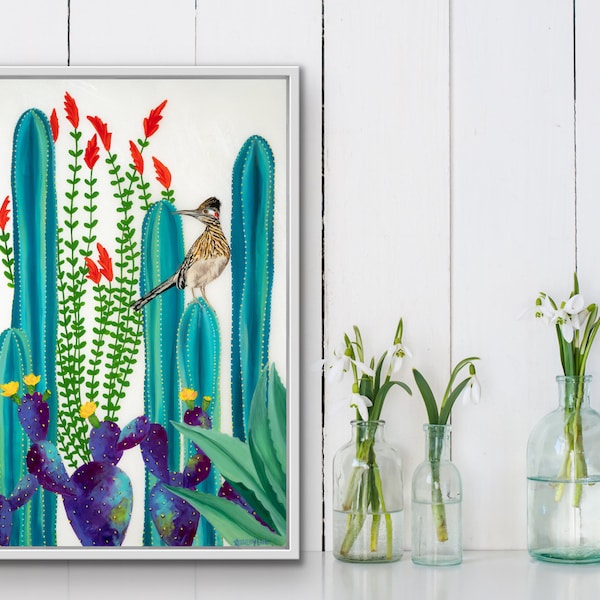 Cactus Art Print - Etsy