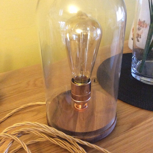Bell Jar Lamp - Etsy UK