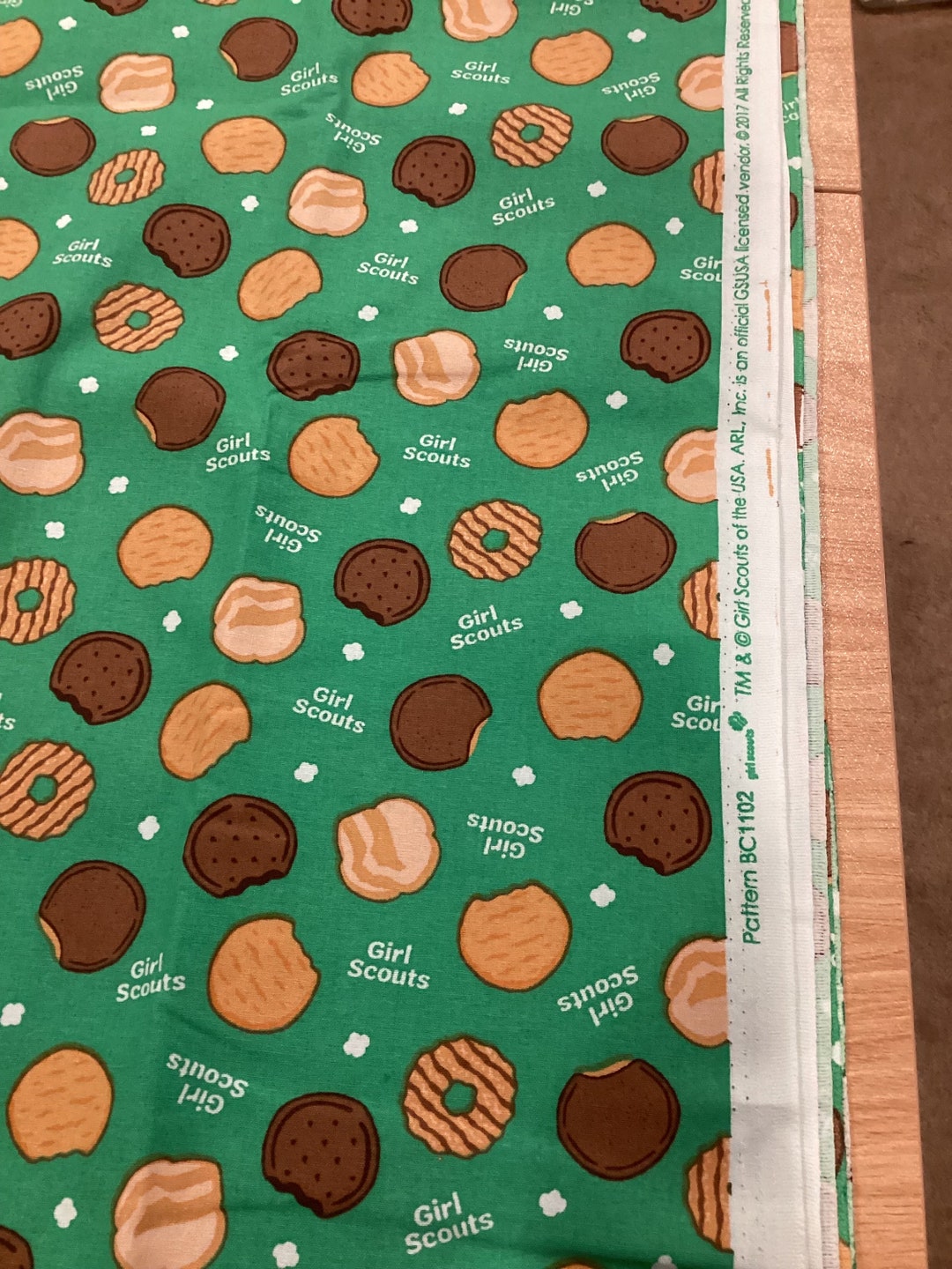 Girl Scout Cookie Fabric Licensed by the Girl Scouts and Printed in ...