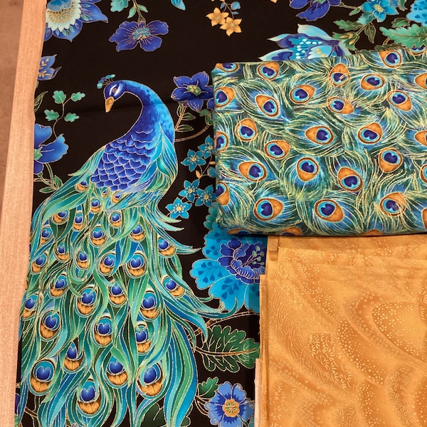 Peacock Fabric - Etsy