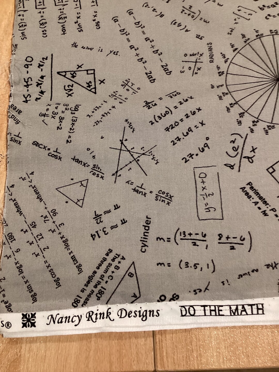 Do the Math Fabric Designed by Nancy Rink for Studio37 Fabrics ...
