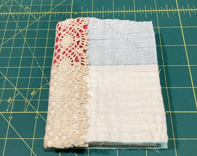 Slow Stitch Journal Vintage Quilt, Slow Stitch Blank Book With Wool Pages, Slow Stitch Journal ...