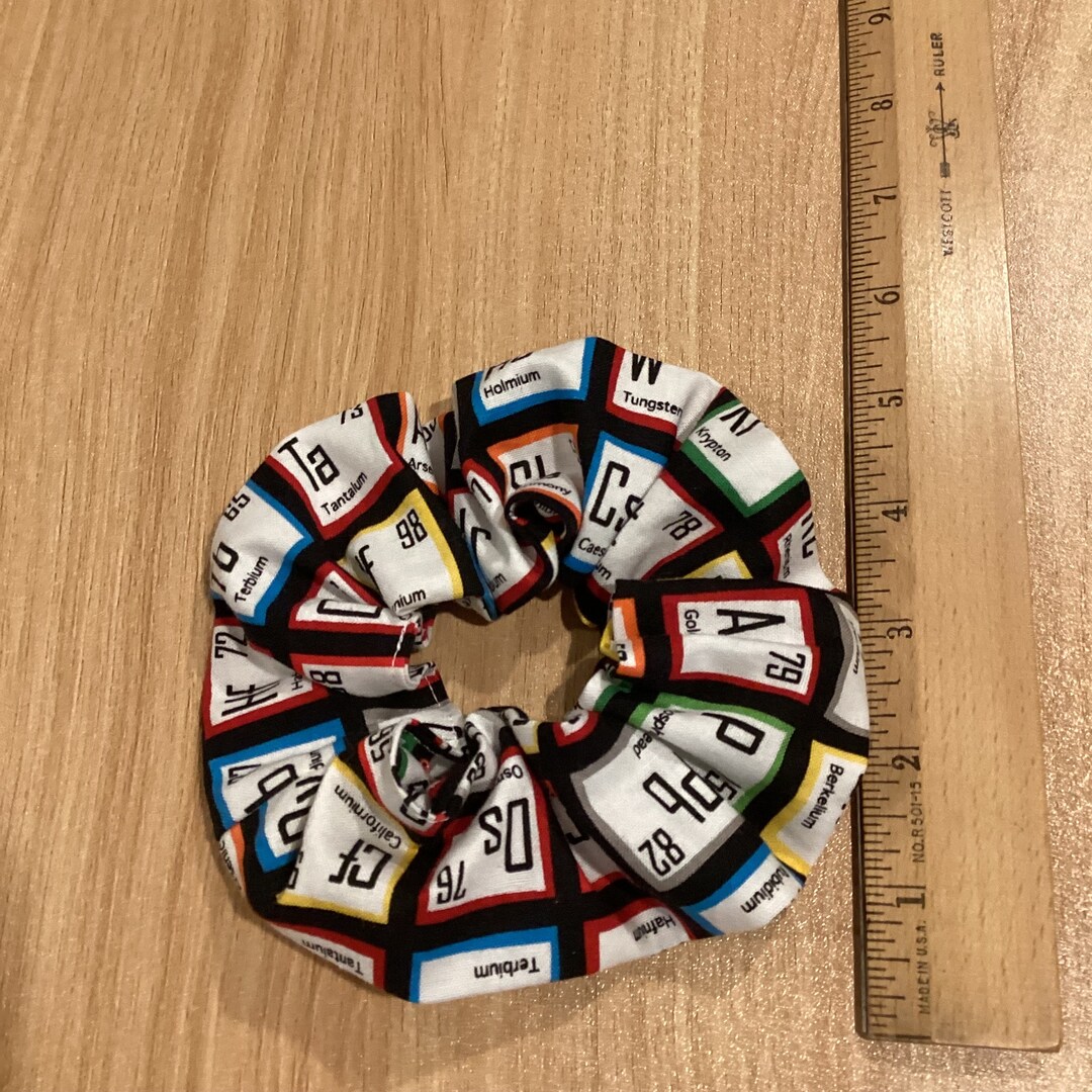 Chemistry Scrunchies, Periodic Table Scrunchies, Science Scrunchies ...