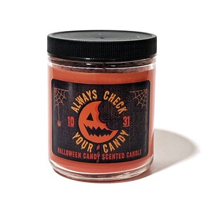 Trick r Treat Sam Halloween Candy Scented Soy Candle - Etsy
