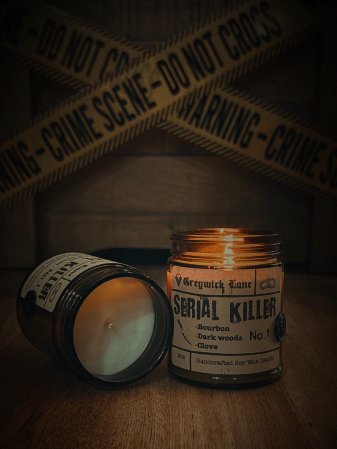Serial Killer True Crime Candle | Bourbon & Clove | Dark Gothic Decor ...