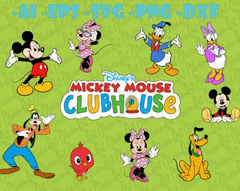 Mickey mouse clubhouse svg | Etsy