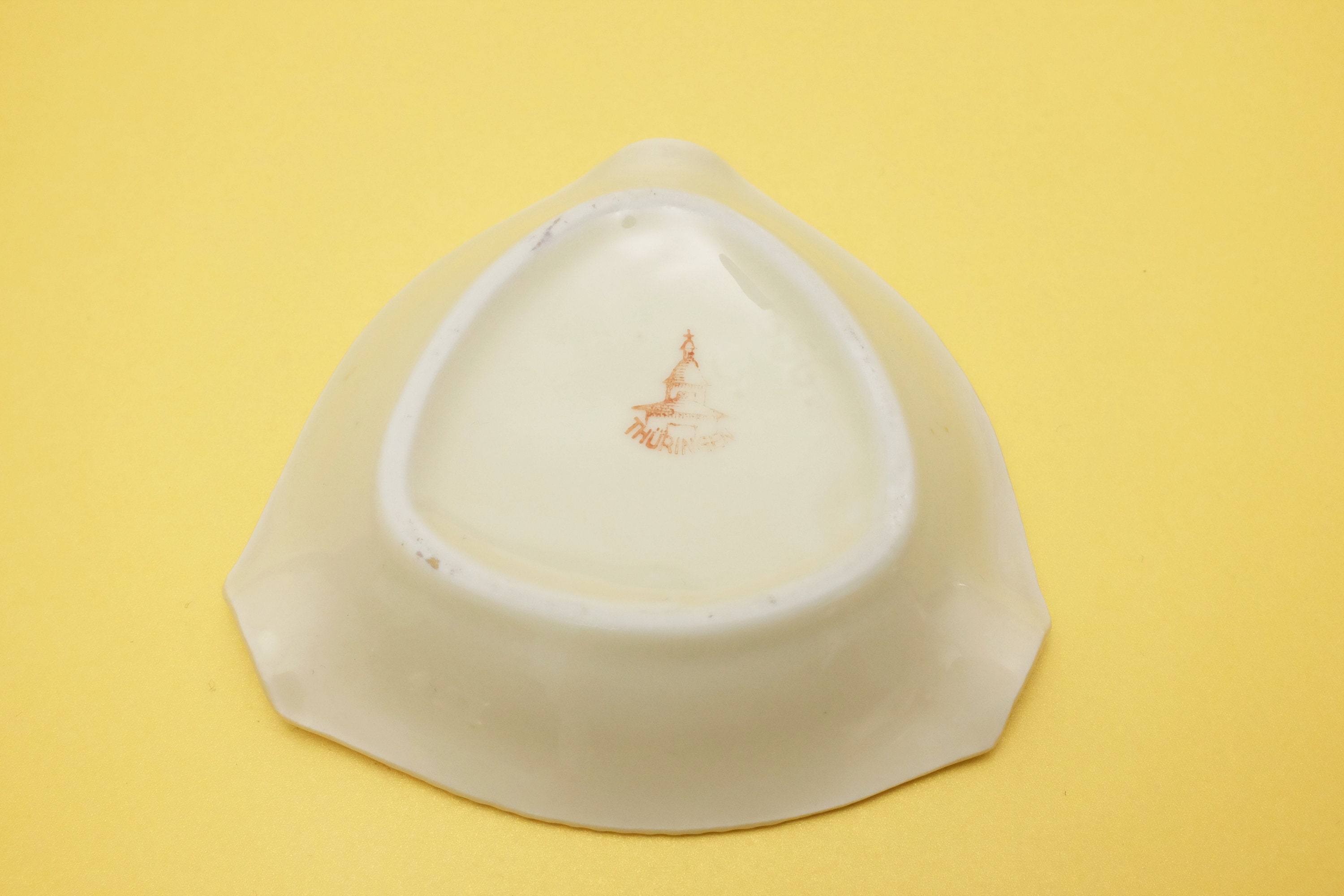 Vintage Thuringia Porcelain Ashtray With Flower Motif and 3 Cigarette ...