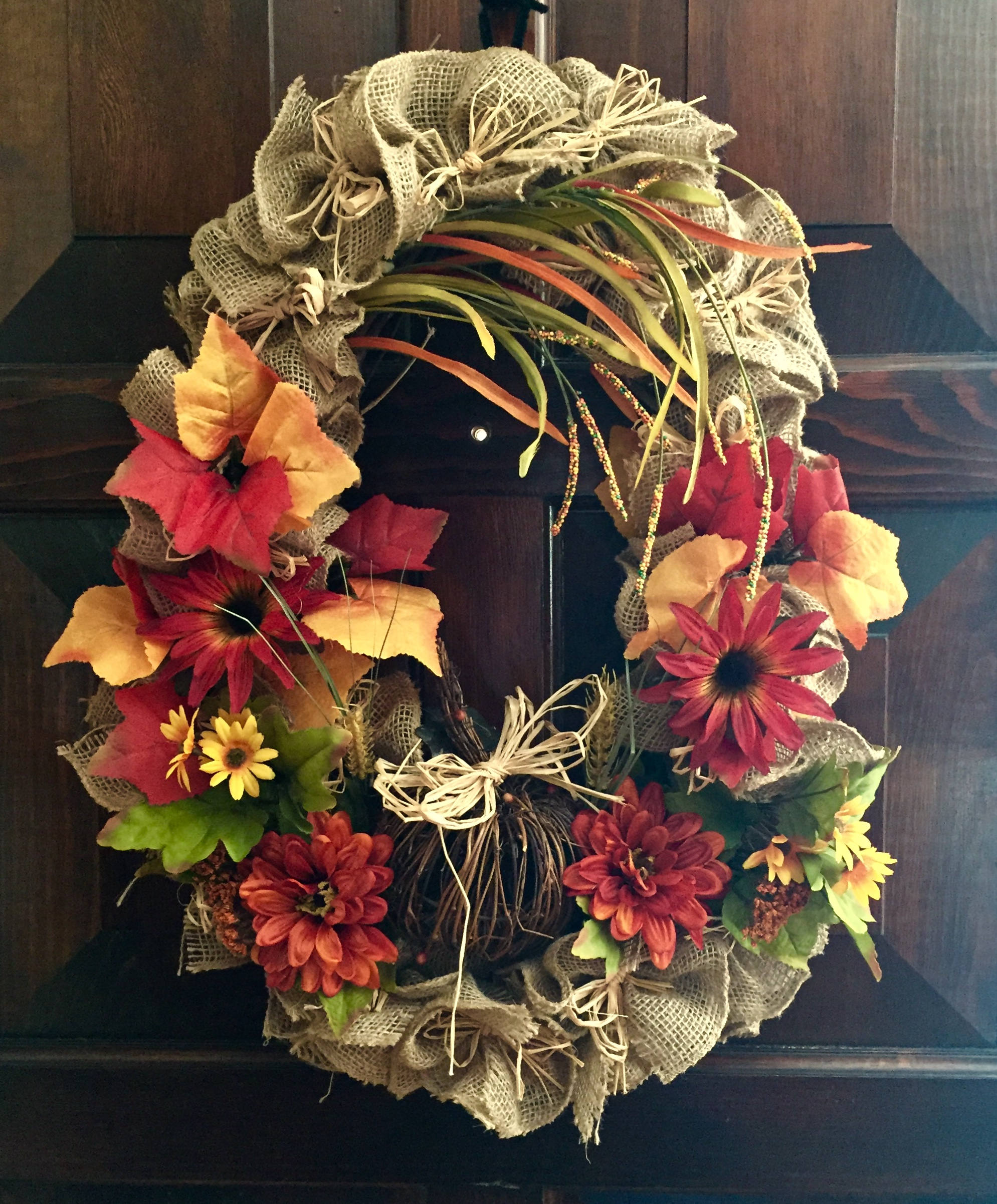 FREE SHIPPING, Oval Wreath, Grapevine Wreath,burlap Wreath,floral ...