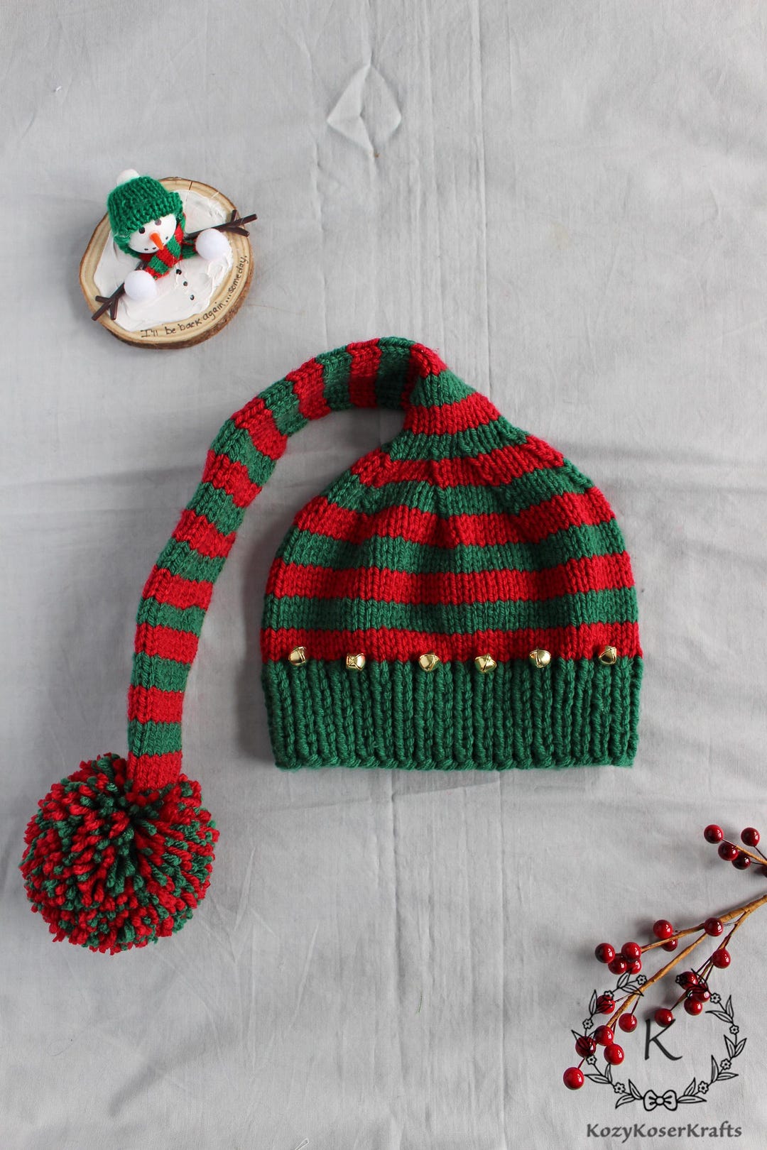 0m-adult, Elf Hat, Christmas Hat, Long Elf Hat, Santa Helper, Elf ...