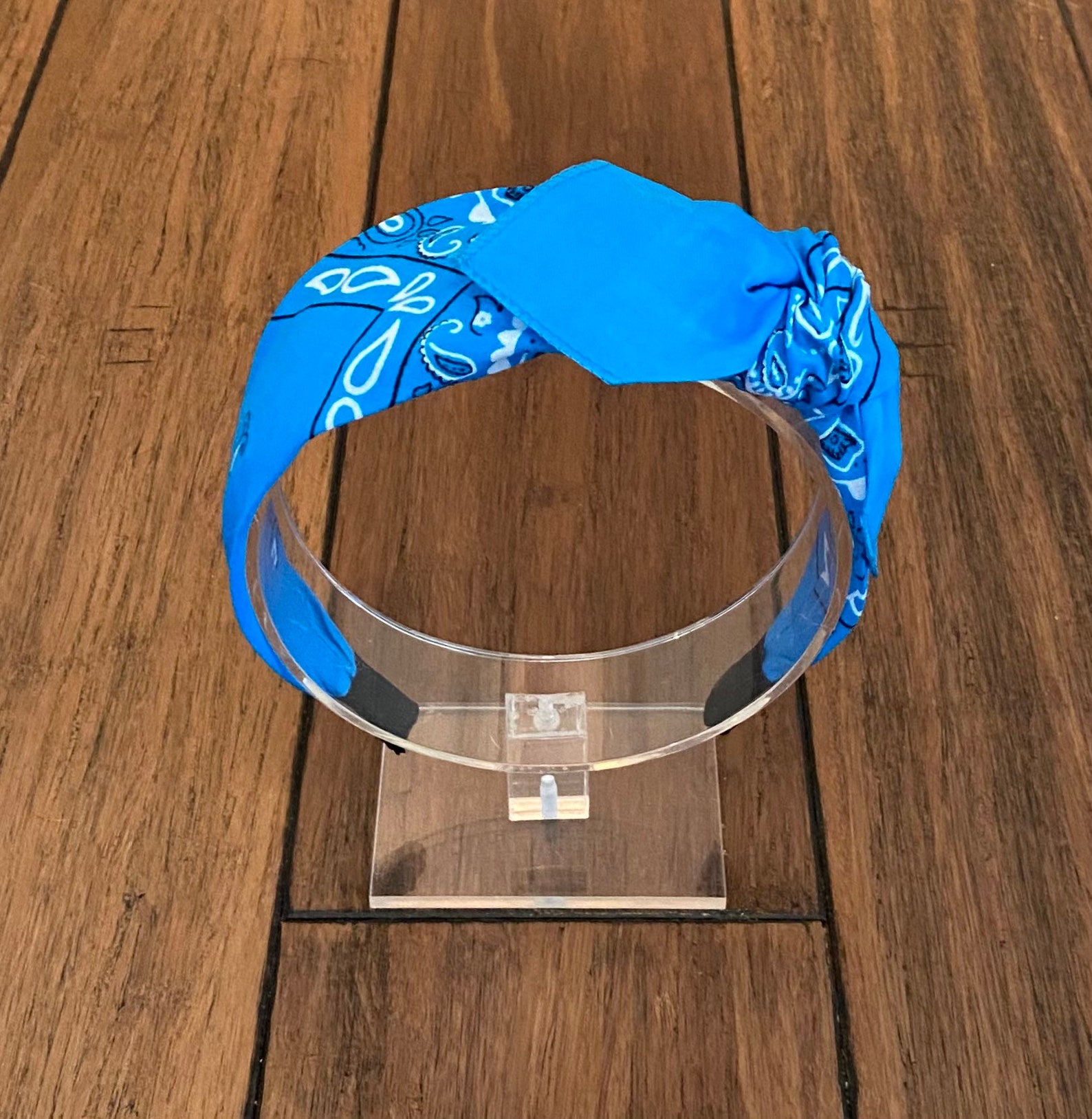 Turquoise Bandana Knot Tie Headband - Etsy