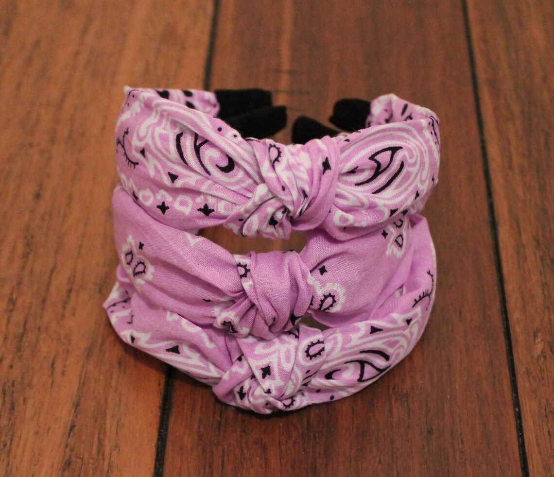 Top Knot Bandana Headband | Etsy