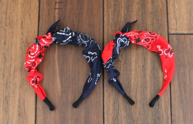 Spirit Bandana Knot Tie Headband | Etsy