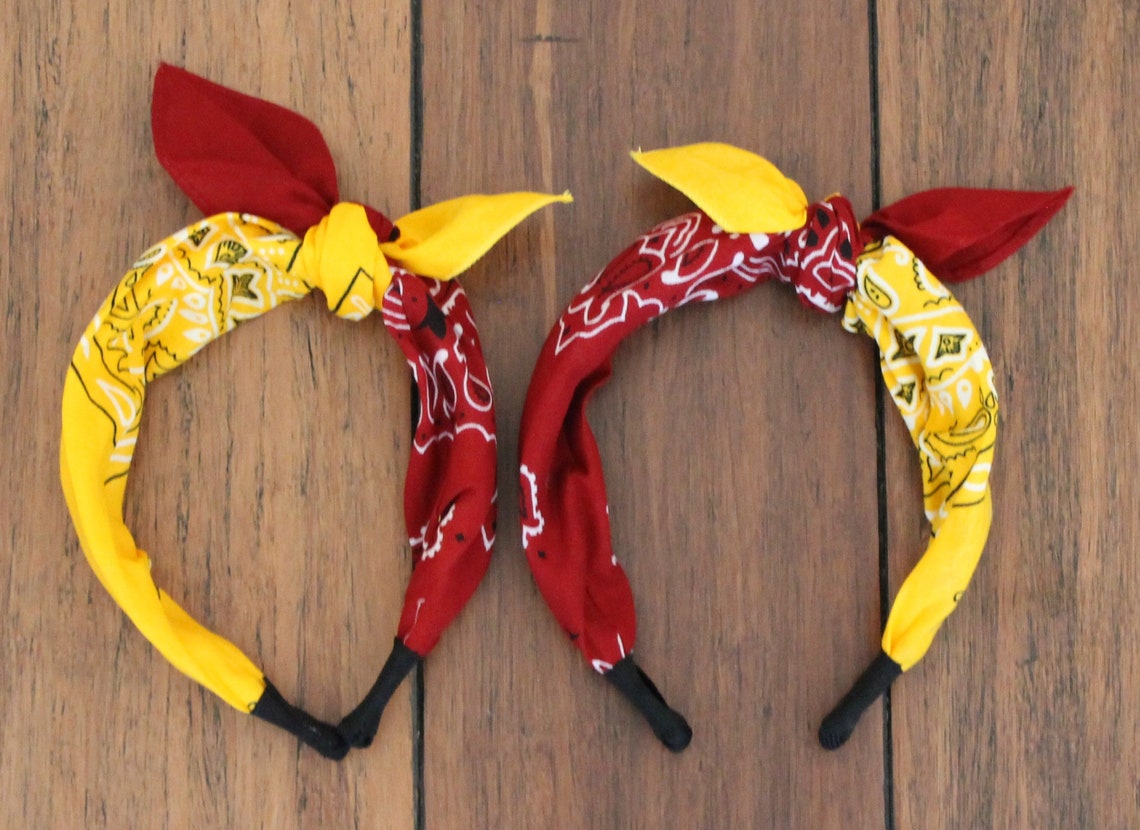 Spirit Bandana Knot Tie Headband | Etsy