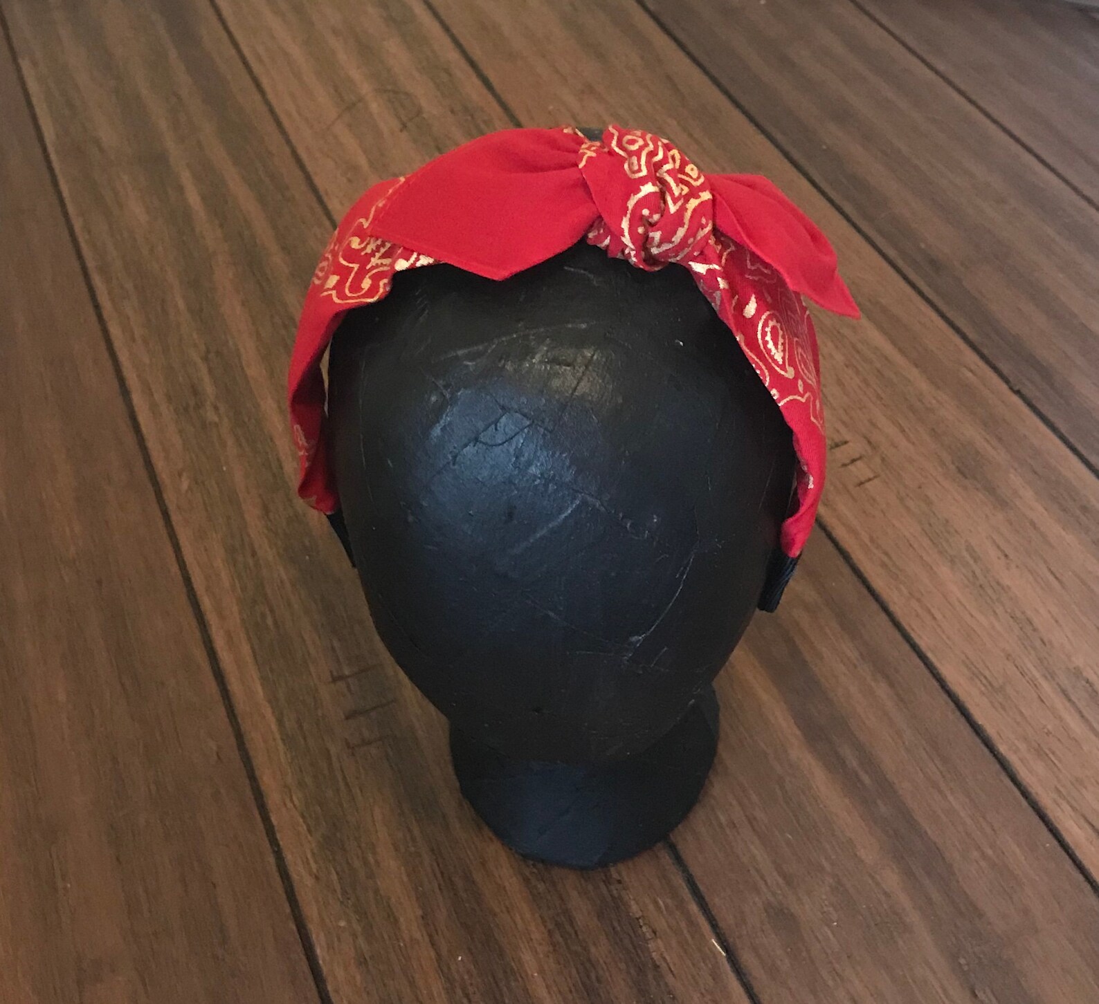 Gold Metallic Bandana Knot Tie Headband - Etsy