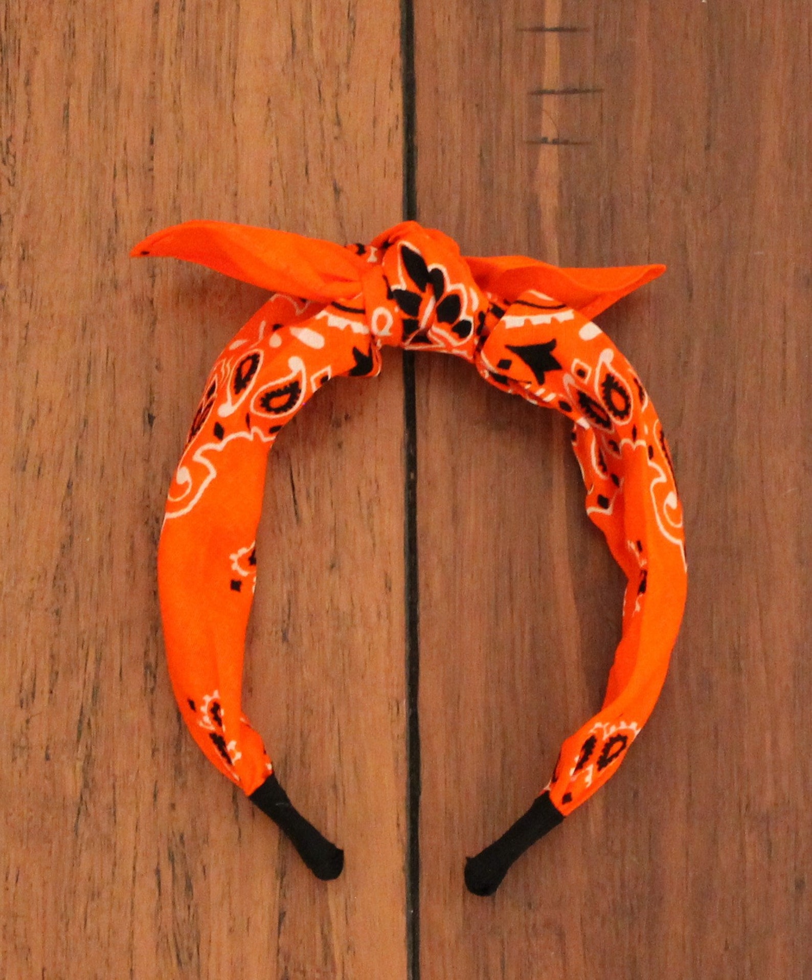 Middle Knot Tie Bandana Headband | Etsy