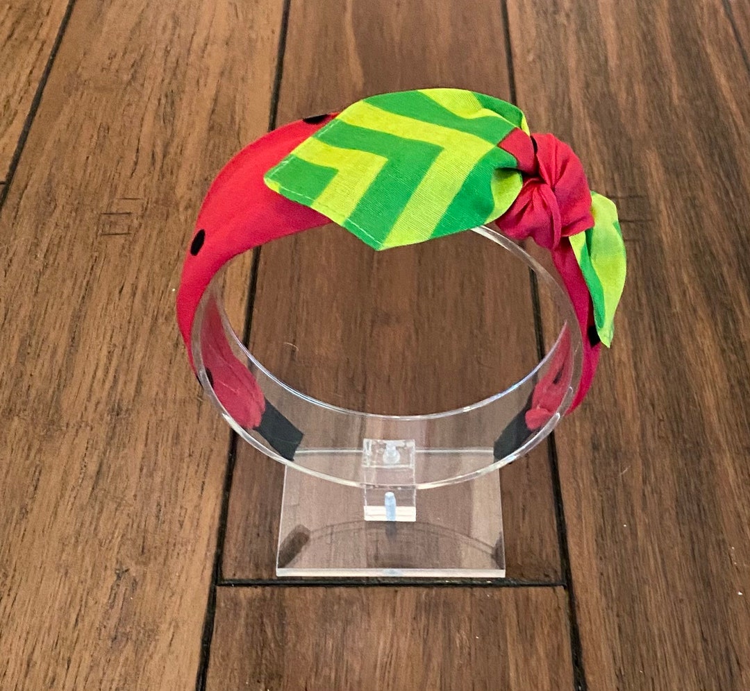 Watermelon Bandana Knot Tie Headband - Etsy