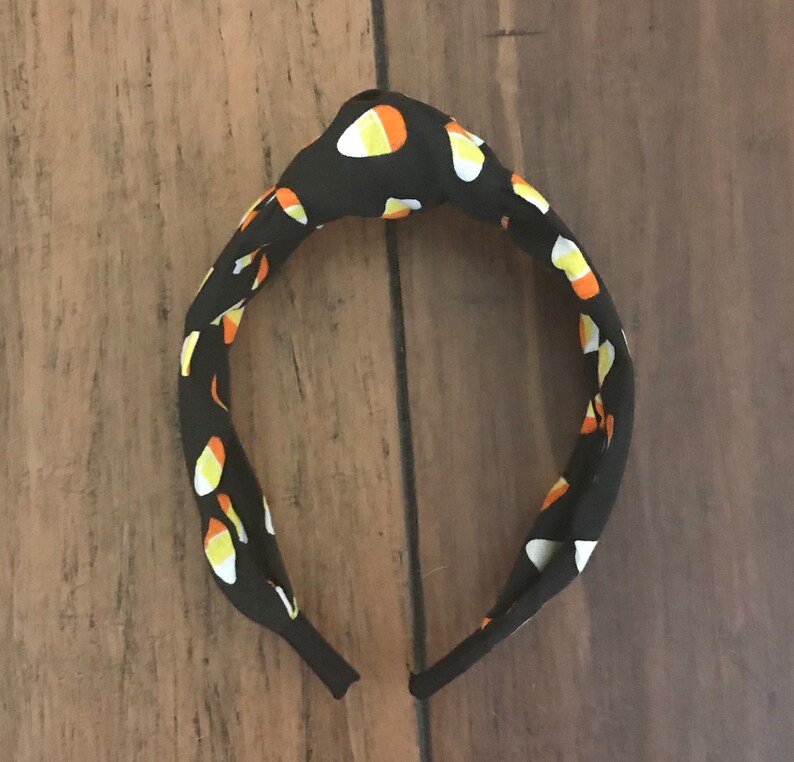Candy Corn Top Knot Bandana Headband - Etsy