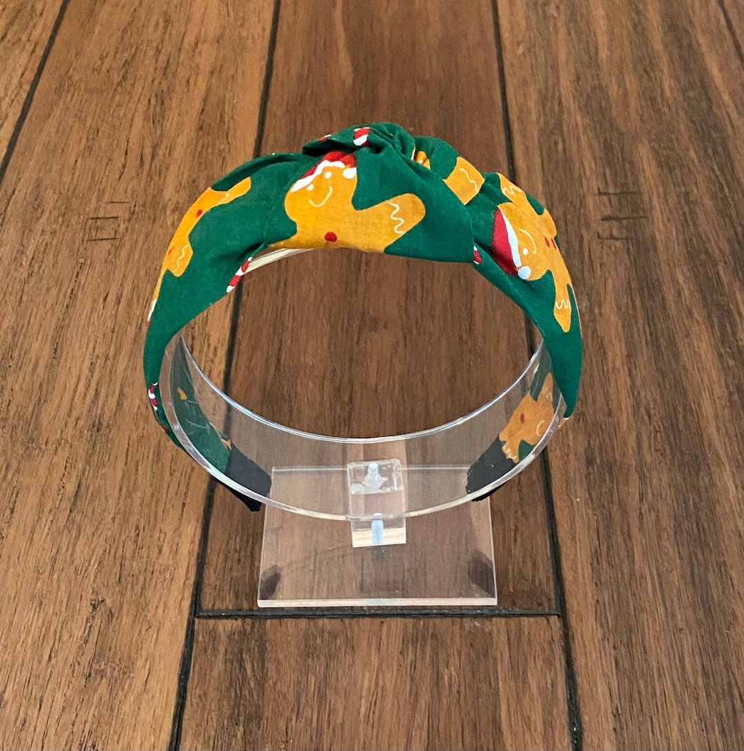 Gingerbread Man Bandana Top Knot Headband - Etsy