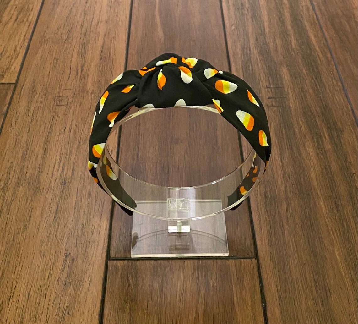Candy Corn Top Knot Bandana Headband - Etsy