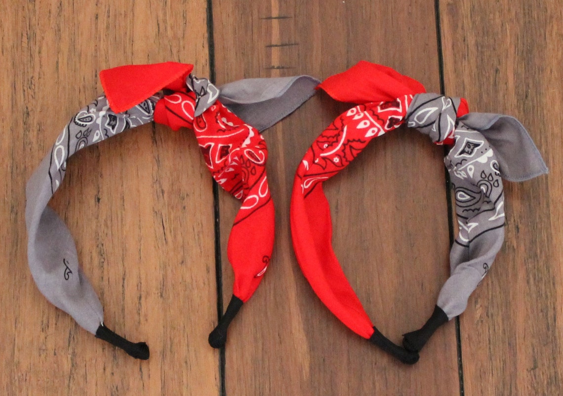 Spirit Bandana Knot Tie Headband | Etsy