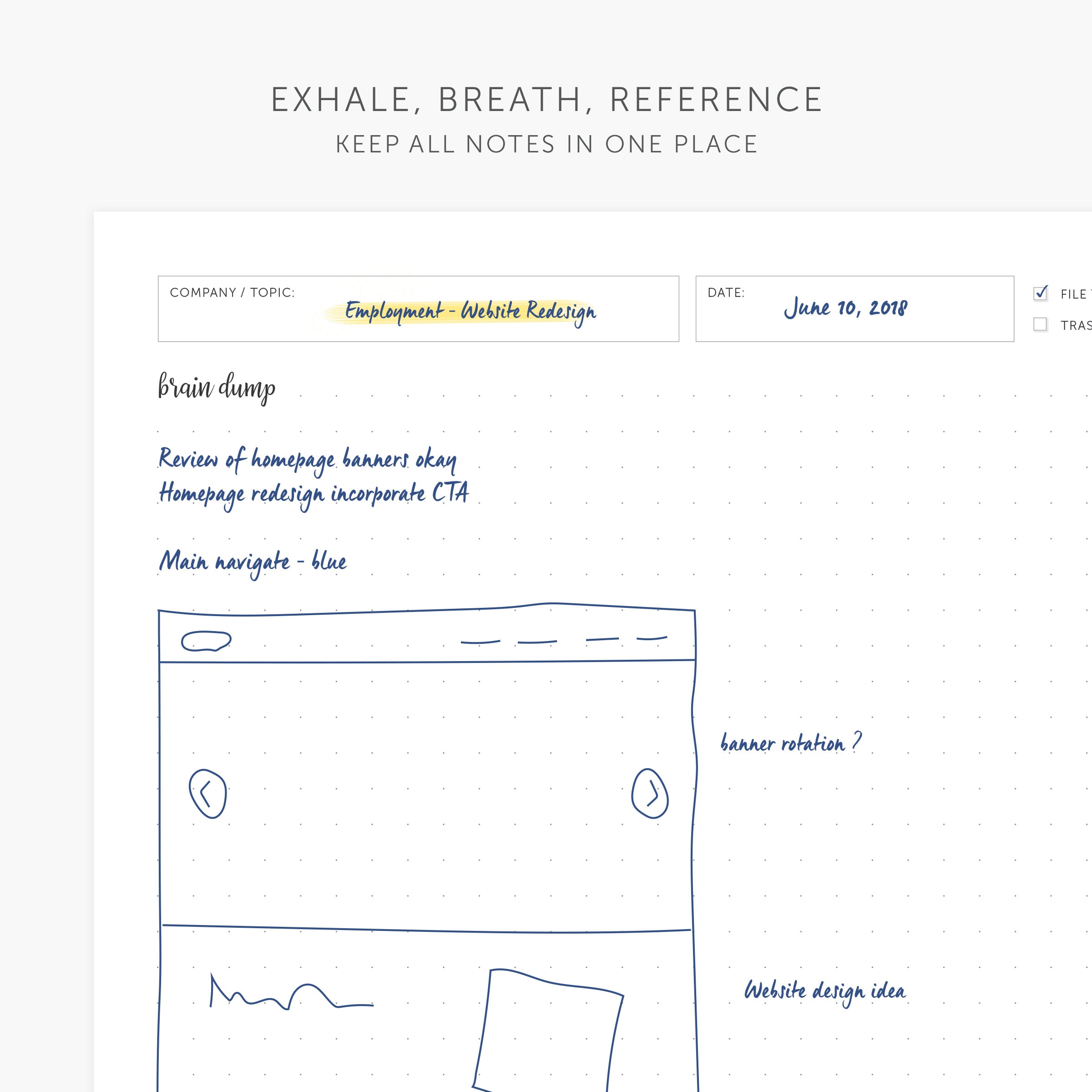 Brain Dump Printable, Notes Printable, Brain Dump Template, Notes Page ...