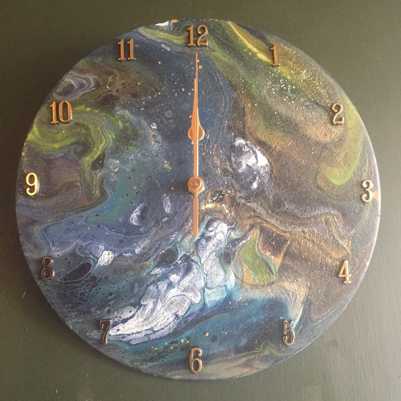 Psychedelic/abstract Clock - Etsy