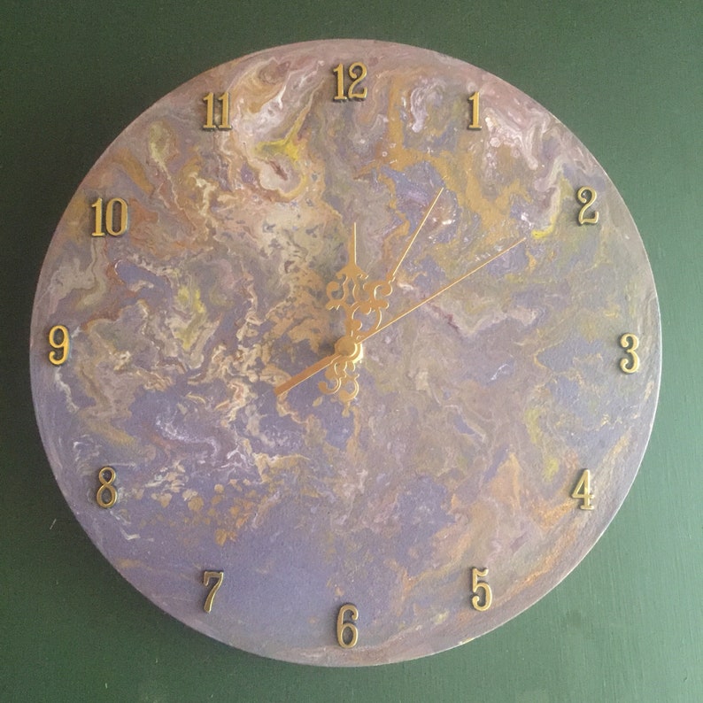 Psychedelic/abstract Clock - Etsy