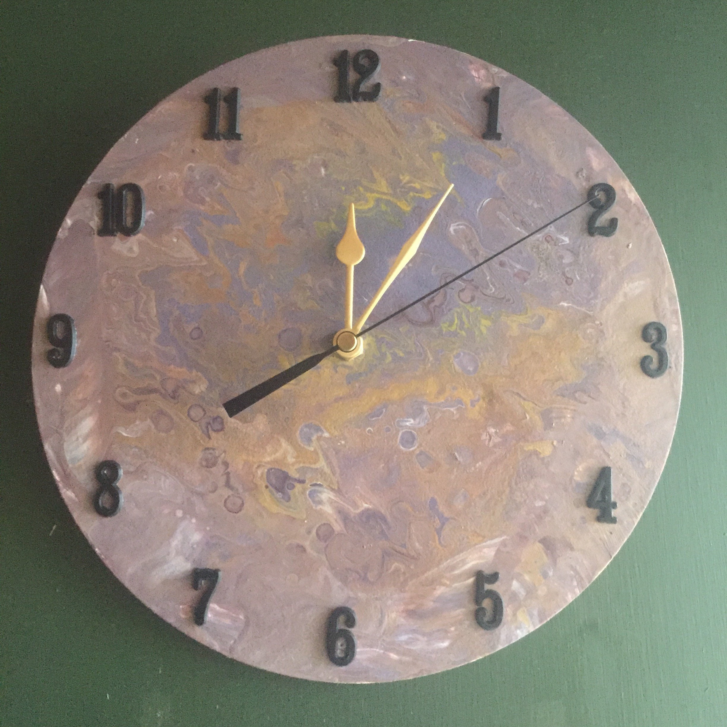 Psychedelic/abstract Clock | Etsy